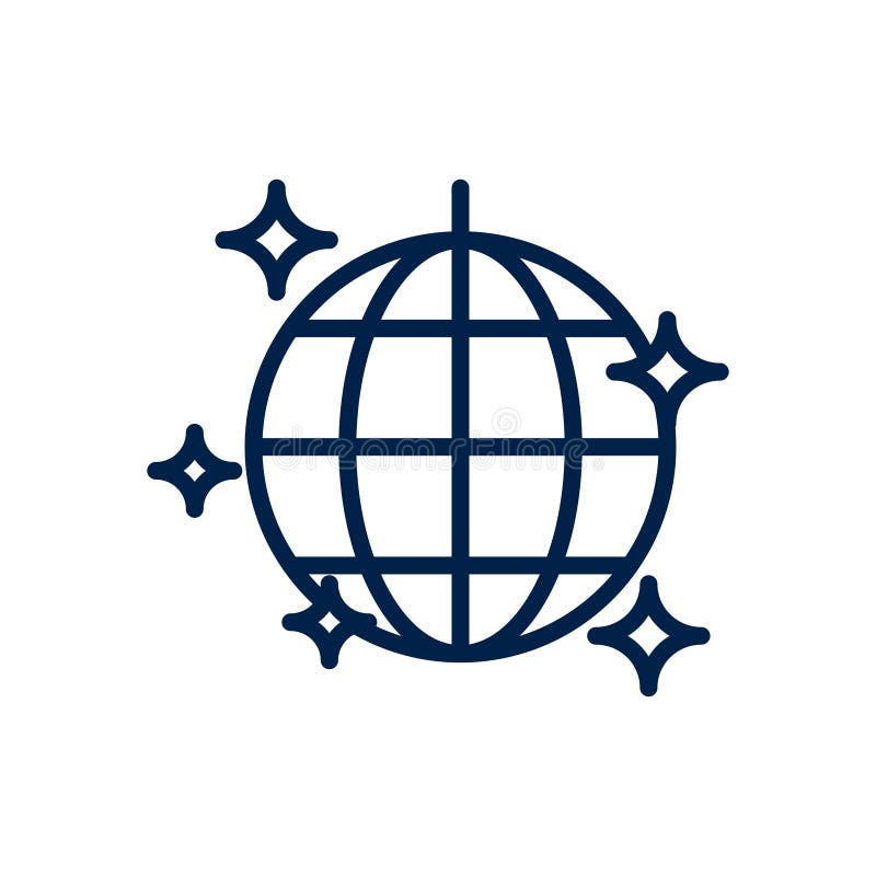 Disco Lights Icon Logo Vector Design Illustration, Isolated on White ...