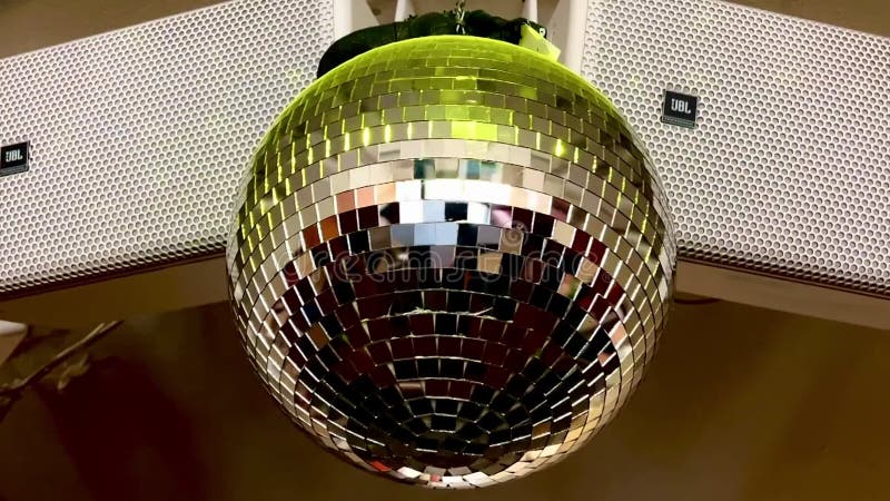 Disco mirror ball stock footage. Video of glass, round - 326523058