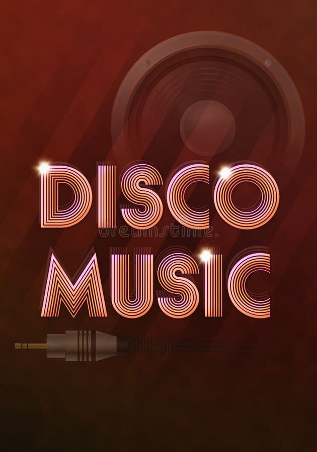 Disco music stock illustration. Illustration of poster - 22846630