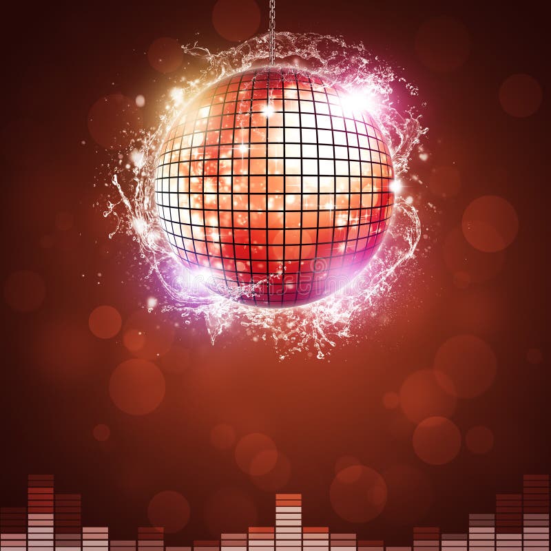 Disco Night Ball stock illustration. Illustration of abstract - 28500439