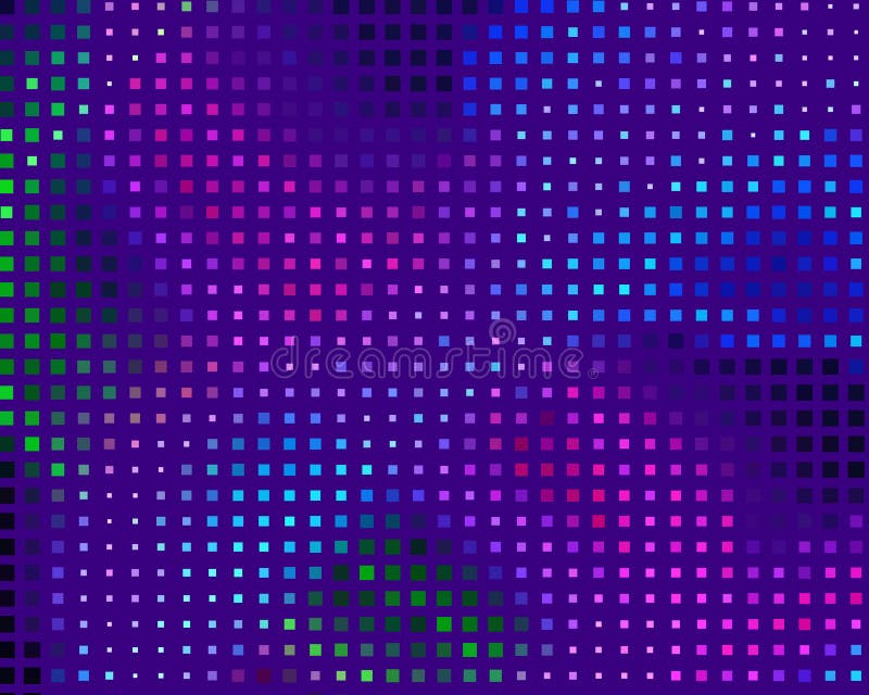 Disco Panel. Bright Dynamic Background with Squares. Geometrical Figure ...