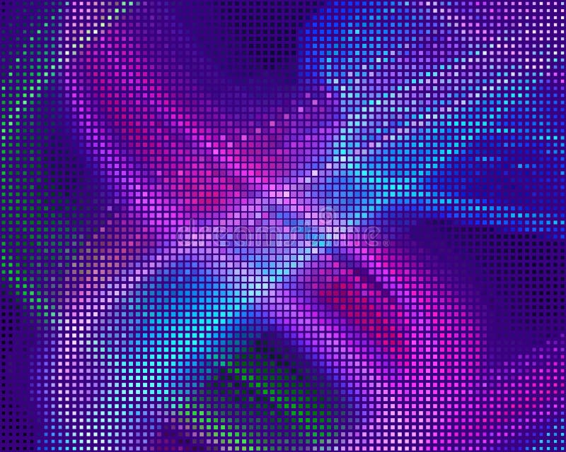 Disco Panel. Bright Dynamic Background with Squares. Geometrical Figure ...