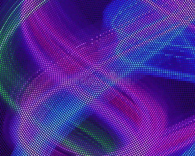 Disco Panel. Bright Dynamic Background with Squares. Geometrical Figure ...