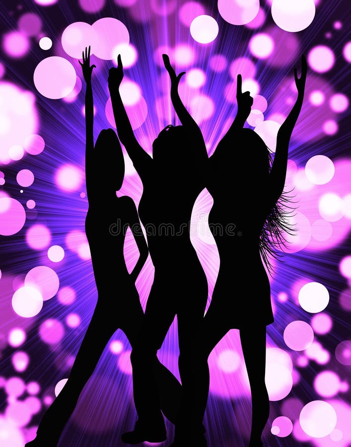 Disco party girl stock illustration. Illustration of sensuality - 28537422