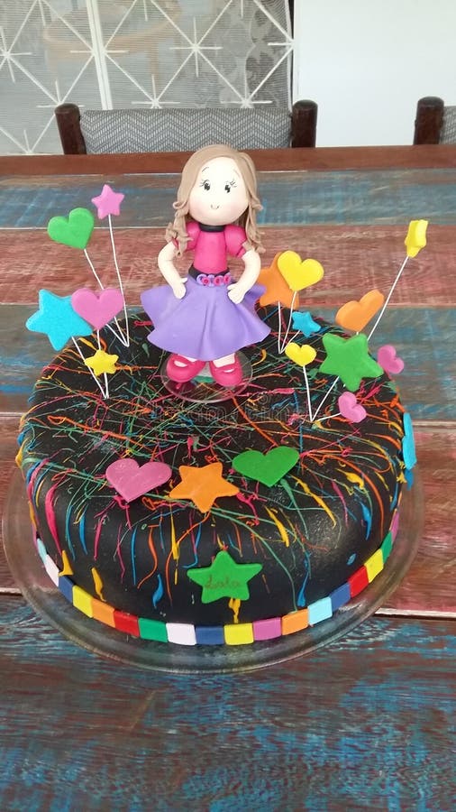 Disco party cake stock photo. Image of pink, dessert - 175487464