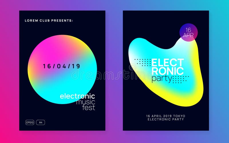 Disco Poster. Electro and Discotheque Design Stock Vector ...