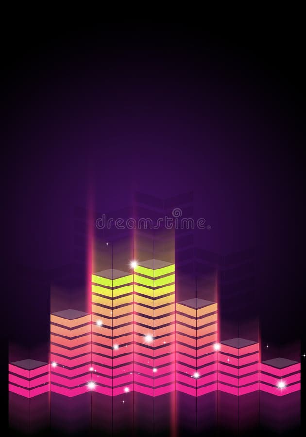 Disco Retro Music Flyer stock illustration. Illustration of dance ...