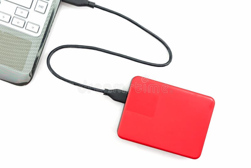 Disco Rigido Esterno Per Backup Immagine Stock - Immagine di ...