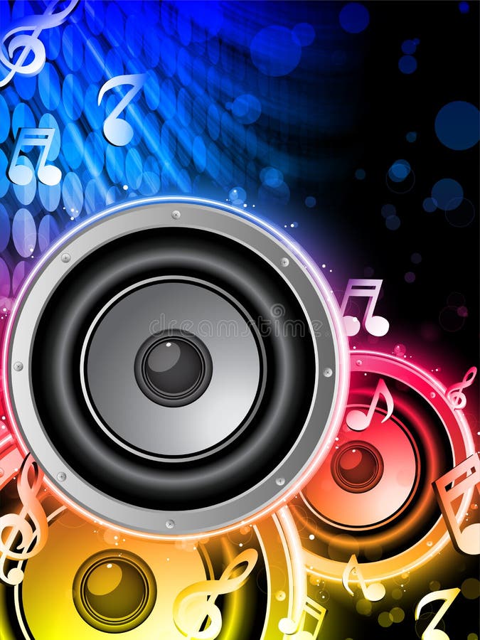 High Tech Music Disco Background Stock Vector - Illustration of music ...