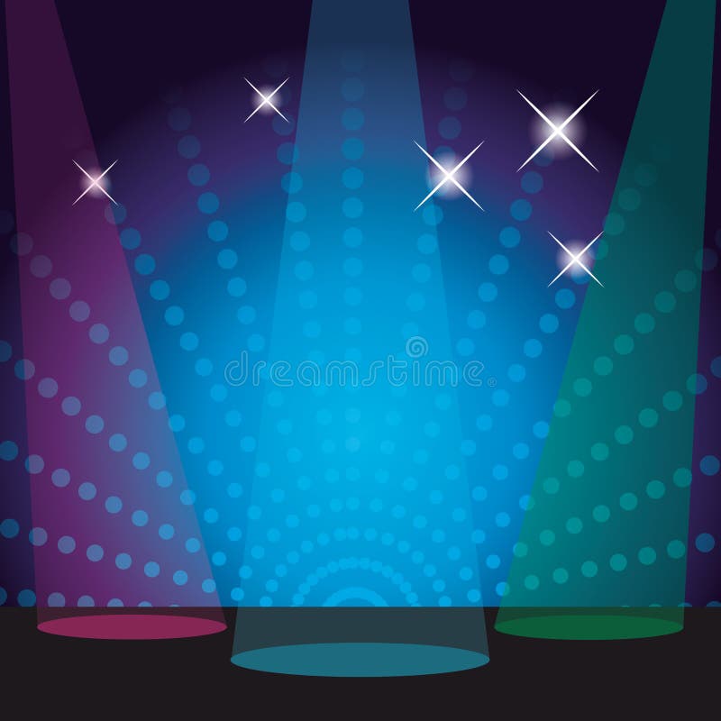Disco stage scenery stock vector. Illustration of discotheque - 135124209