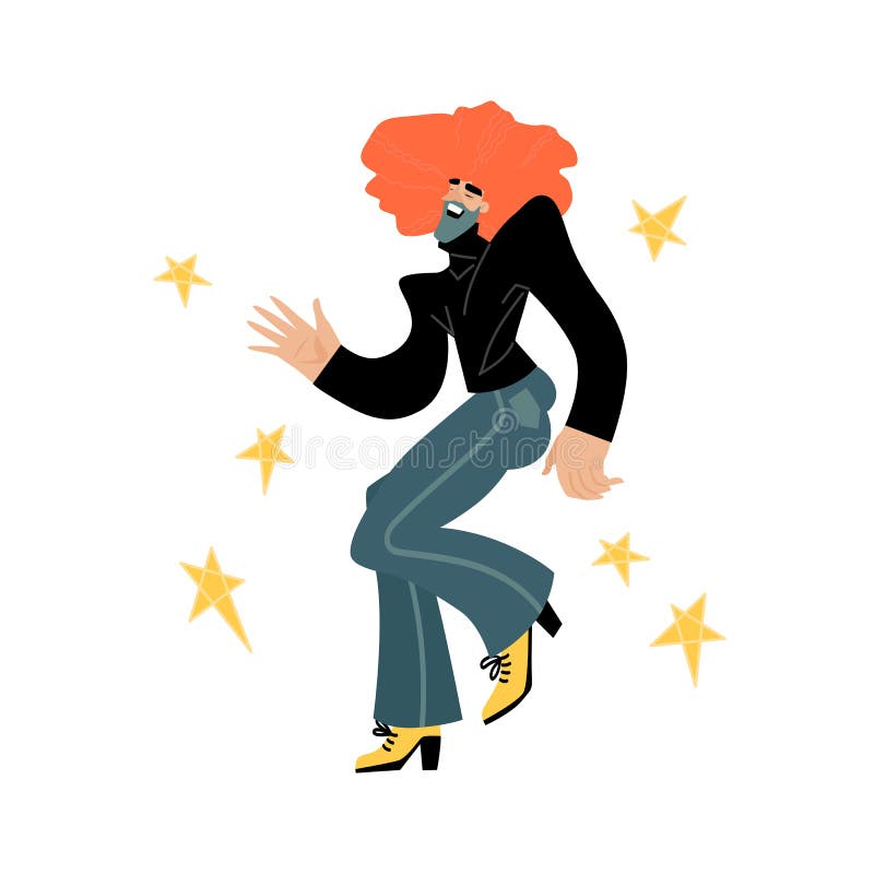 Retro Cartoon Dancing Star Stock Illustrations – 247 Retro Cartoon ...