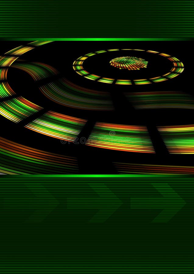 Disco template stock vector. Illustration of disc, green - 18767349