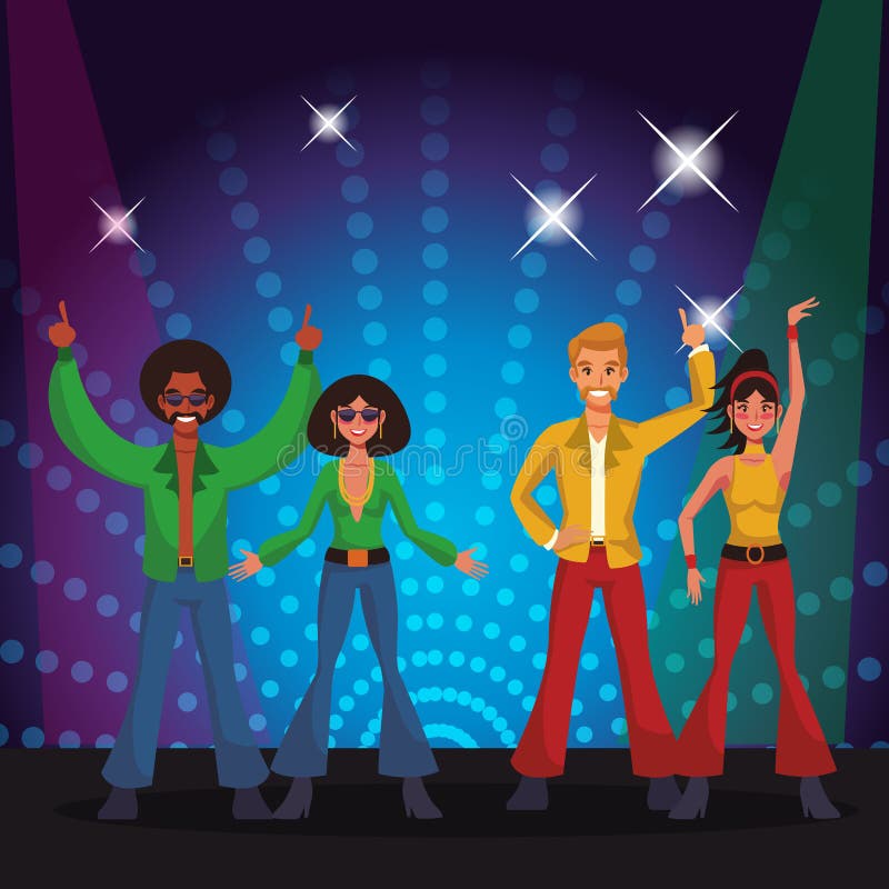 Disco Dancing Cartoons Stock Illustrations – 88 Disco Dancing Cartoons ...