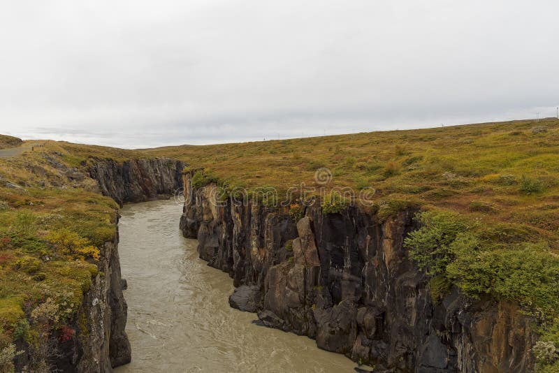Discolored river stock image. Image of icelandic, fresh - 266600805