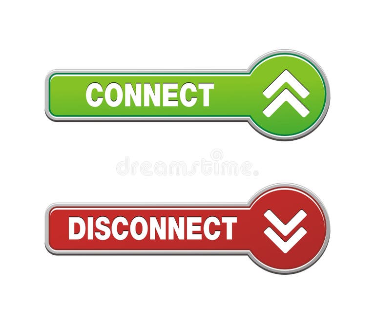 Disconnect Connect Button Sets Stock Illustrations – 2 Disconnect ...