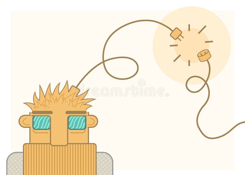 Disconnect Guy stock vector. Illustration of mind, isolated - 43336326