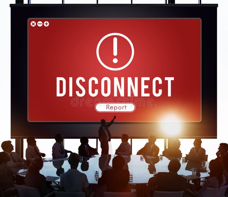 Disconnect Network Problem Technology Software Concept Stock Image ...