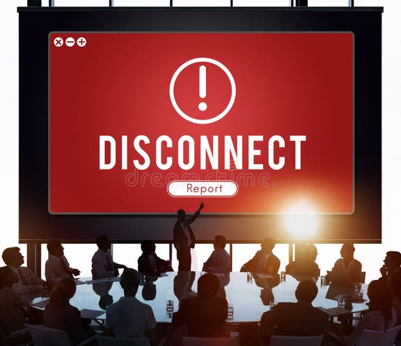 Disconnect Network Problem Technology Software Concept Stock Image ...