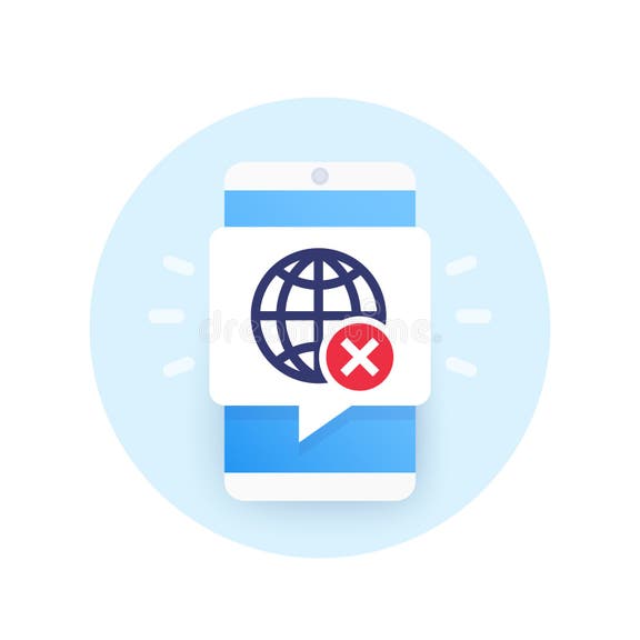 Disconnect or Offline, No Internet Access Vector Stock Vector ...