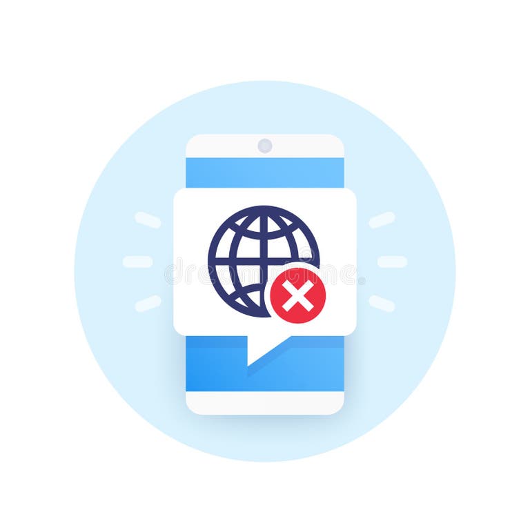 Disconnect or Offline, No Internet Access Vector Stock Vector ...