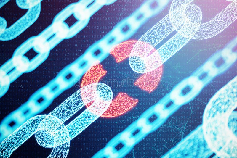 Digital Broken Chain Stock Illustrations – 277 Digital Broken Chain ...