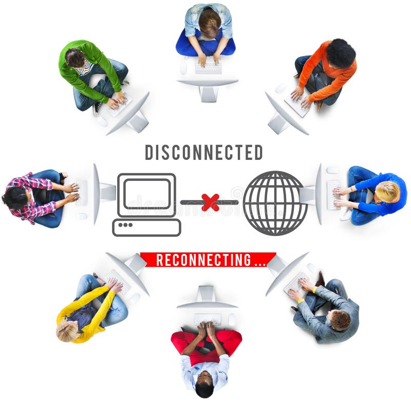 Disconnected Disconnect Error Inaccessible Concept Stock Photo - Image ...