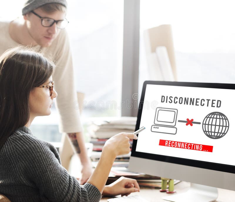 Disconnected Disconnect Error Inaccessible Concept Stock Image - Image ...