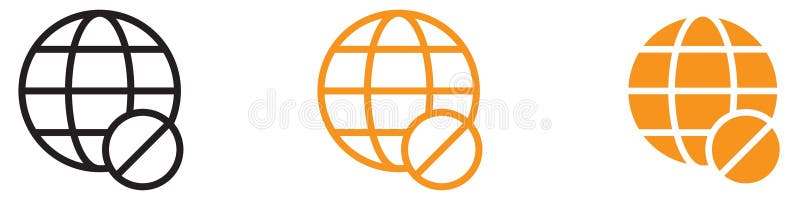 Disconnected Offline Icon for Technology and Connectivity Graphics ...