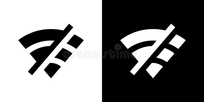 Disconnected Wifi Icon Vector. Failure Network Concept Stock Vector ...