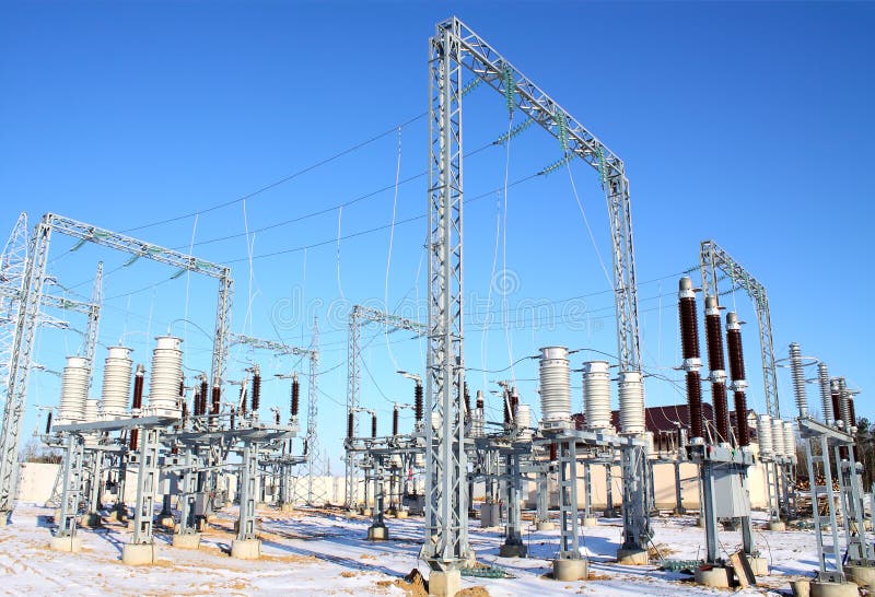 Disconnecting Switch On High-voltage Substation Stock Photo - Image of ...