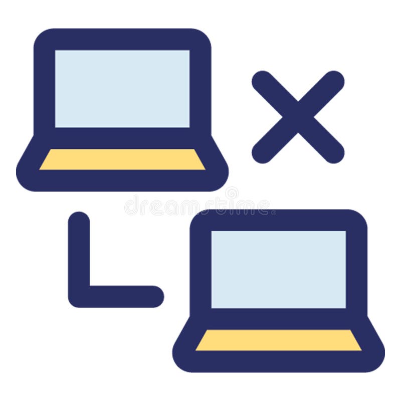 Disconnectivity Isolated Vector with Outline Icon Which Can Easily ...