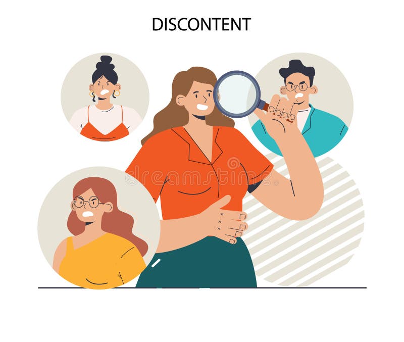 Discontent Concept. Dissatisfaction of Product or Service, Negative ...