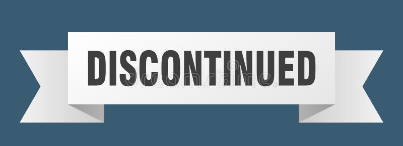 Discontinued ribbon. stock vector. Illustration of white - 153852459