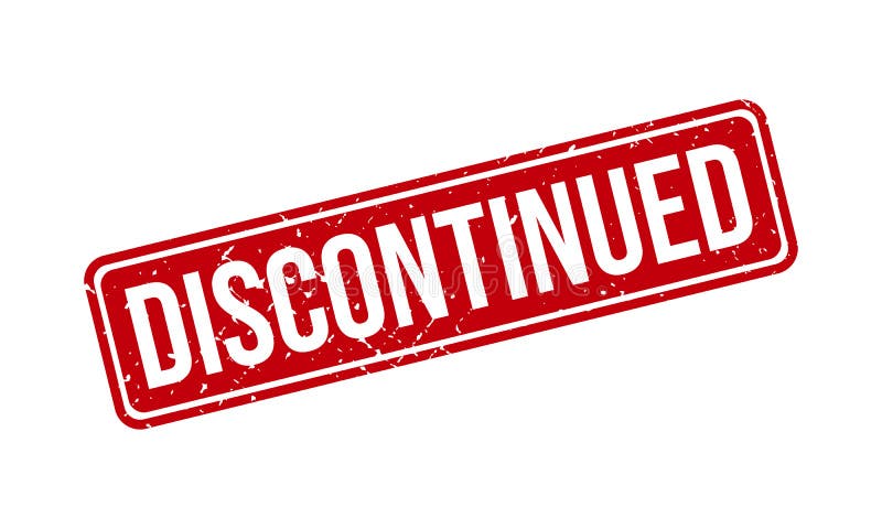 Discontinued Rubber Stamp. Discontinued Grunge Stamp Seal Vector ...