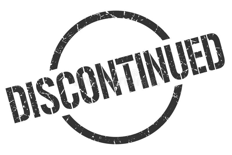 Discontinued stamp stock vector. Illustration of isolated - 136876491