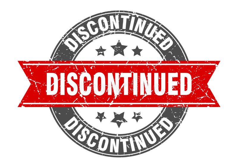 Discontinued Stamp. Discontinued Label. Round Grunge Sign Stock Vector ...