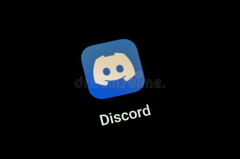 Discord Messaging App Application Software Logo Icon on a Smartphone ...