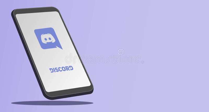 Discord Mobile Application on a Smartphone. Illustrative Editorial ...