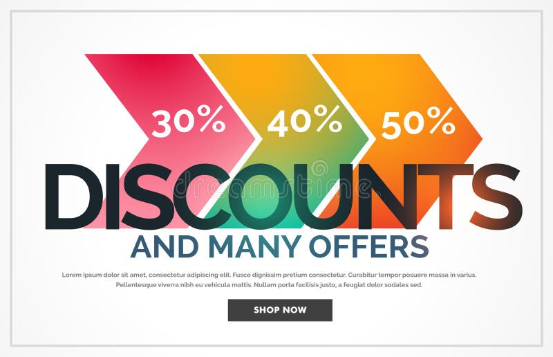 Discount Background with Offer Details Stock Vector - Illustration of ...