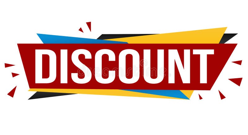 Discount banner design stock vector. Illustration of advertising ...