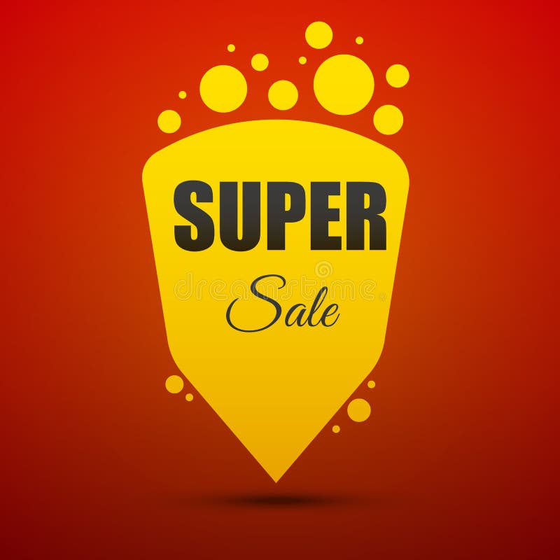 Discount Bubble Isolated on Red Background. Vector Stock Vector ...