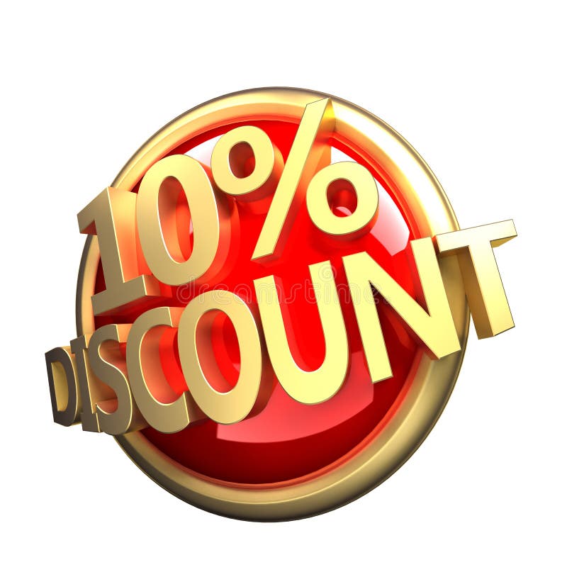 Discount button stock illustration. Illustration of special - 19132890