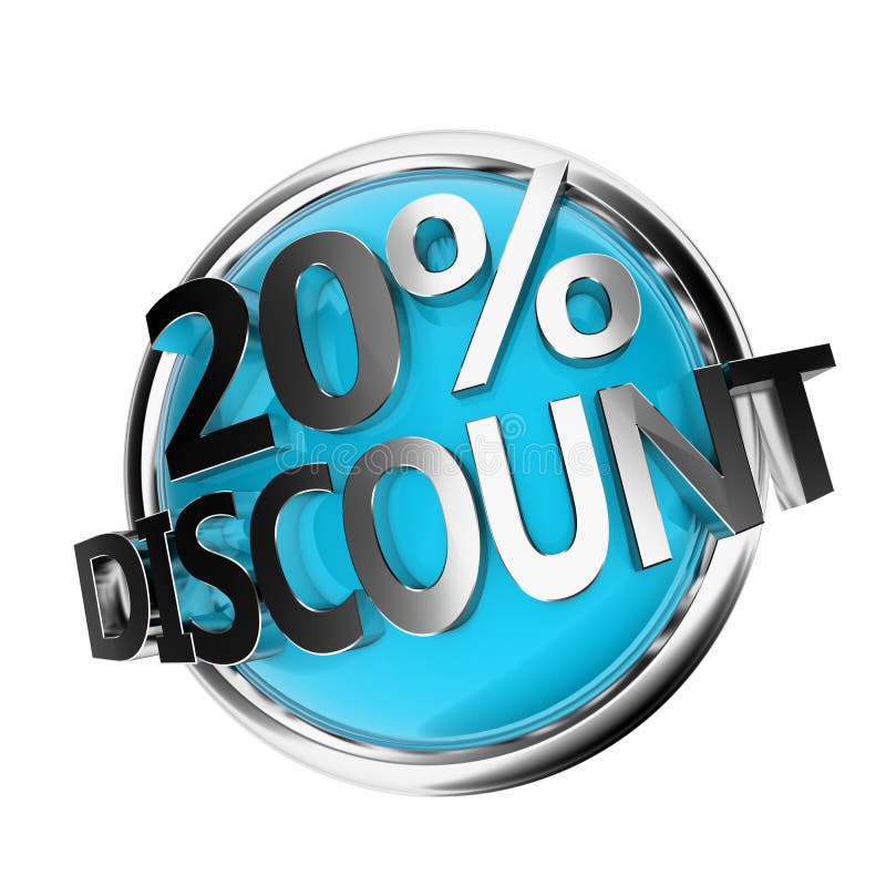 Discount button stock illustration. Illustration of shiny - 21437284