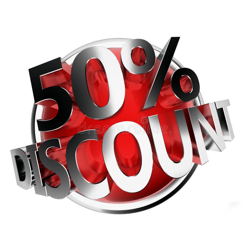 Discount button stock illustration. Illustration of offer - 21437288