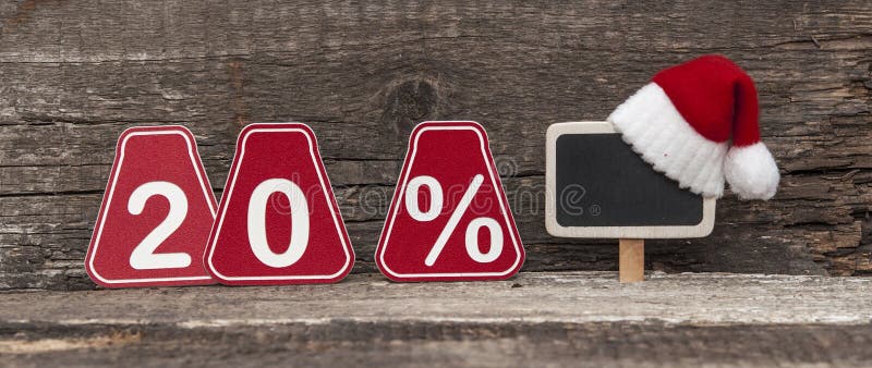 Discount at christmas stock photo. Image of coupon, percent - 62453708