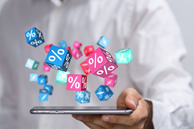 Discount and commission stock image. Image of concept - 50644669