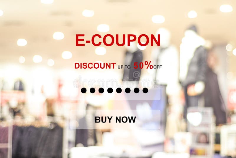 Discount Coupon Code on Red Background, Web Banner, Shopping on Stock ...