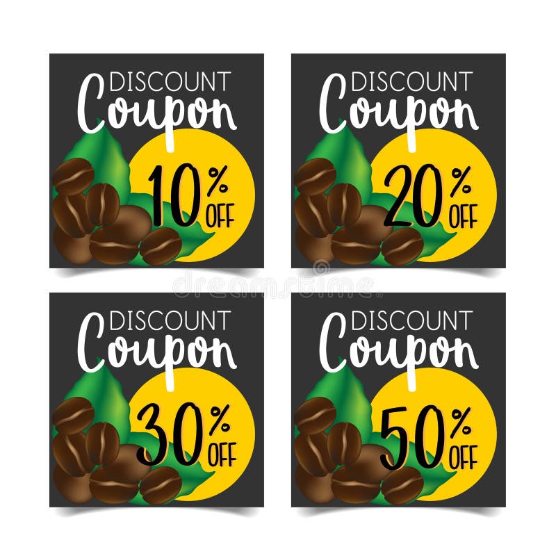 Discount Coupon design stock vector. Illustration of retail - 97496617