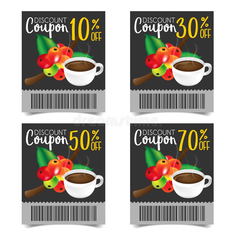 Discount Coupon design stock vector. Illustration of buying - 97496767
