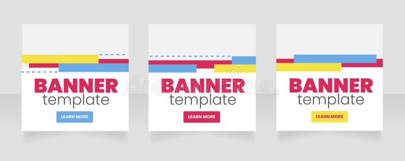 Discount Coupon Square Web Banner Design Template Stock Vector ...